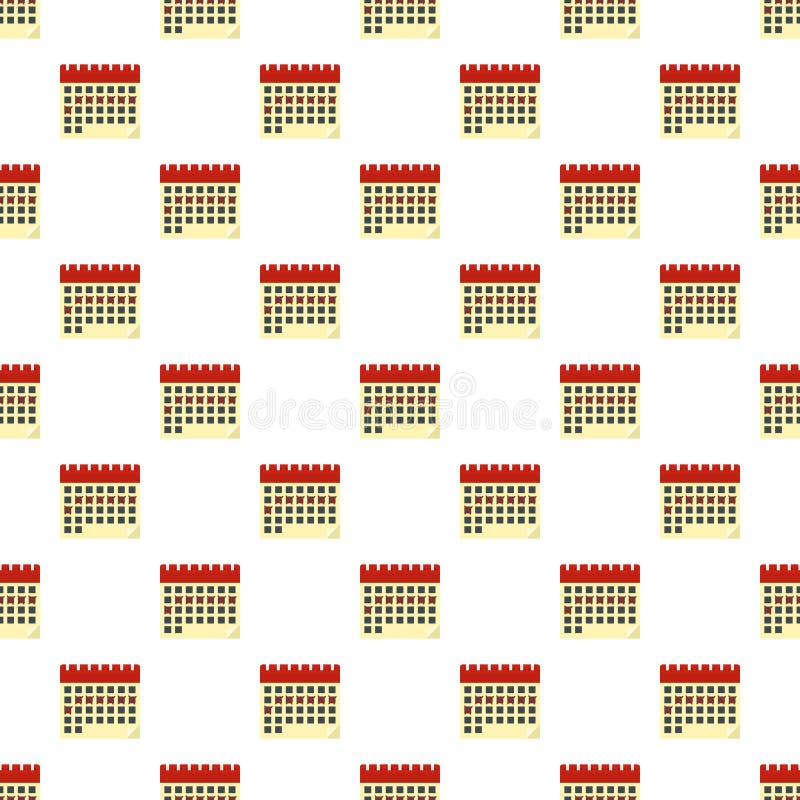 Contraceptive Calendar Pattern Seamless Vector Stock Vector ...