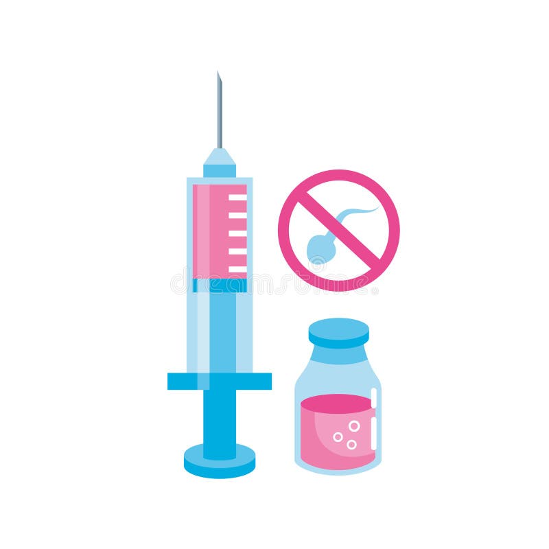 Contraceptive Injection Method Stock Vector - Illustration of ...