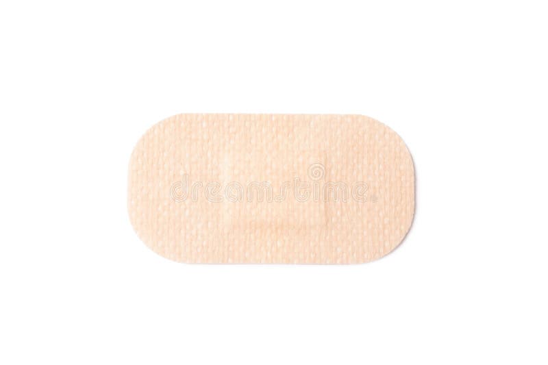 Contraceptive Patch Isolated on White, Top View Stock Image - Image of ...