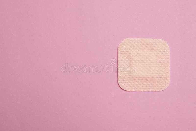 Contraceptive Patches Isolated on White, Top View Stock Photo - Image ...