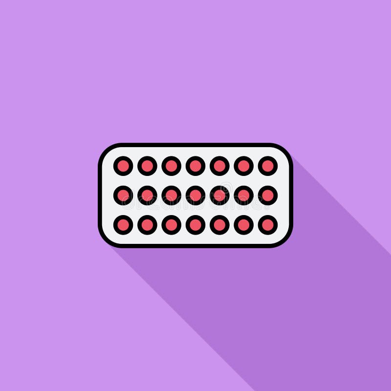 Contraceptive pills. stock vector. Illustration of design - 93392790