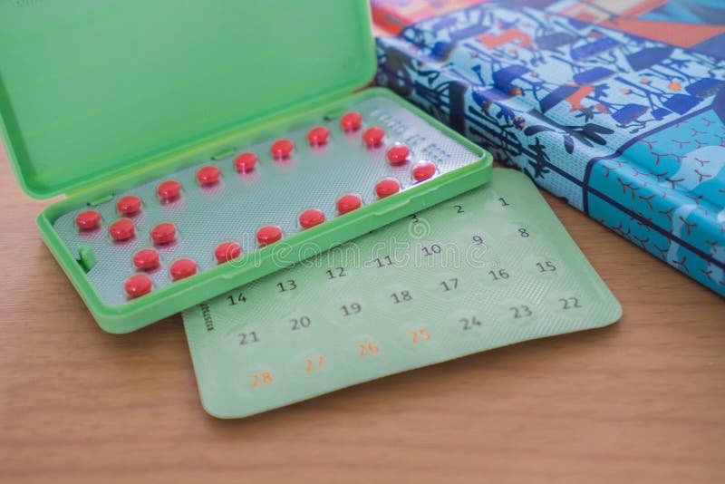 Contraceptive Pills with Modern Package Stock Photo - Image of health ...