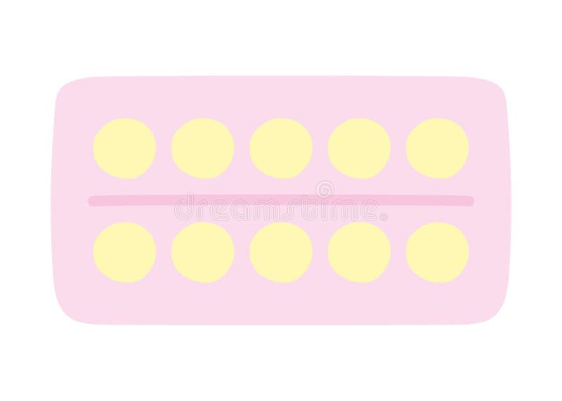 Contraceptive Pills Pack Mockup, Realistic Style Stock Vector ...