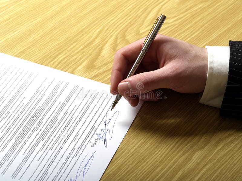 Contract stock photo. Image of clause, contract, signing - 14135836