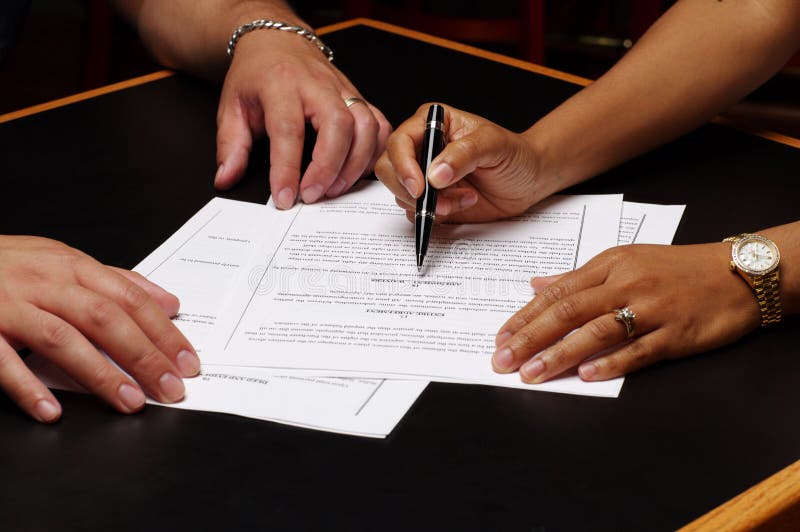 Contract 2 stock photo. Image of understanding, dark - 14438118