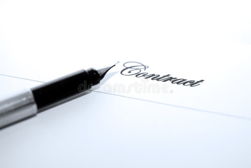 Signing a contract stock image. Image of signature, mortgage - 2951529