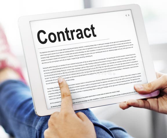 Contract Agreement Commitment Obligation Negotiation Concept Stock ...