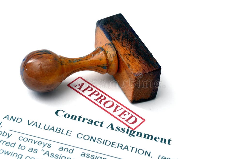 Contract assignment stock image. Image of assignment - 36616115