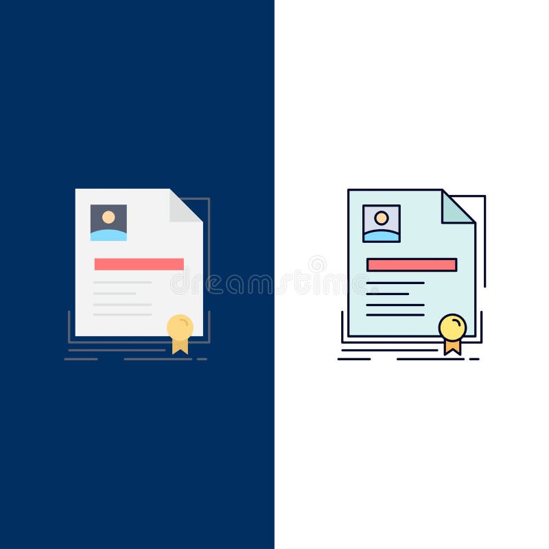 Contract, Badge, Business, Agreement, Certificate Flat Color Icon ...