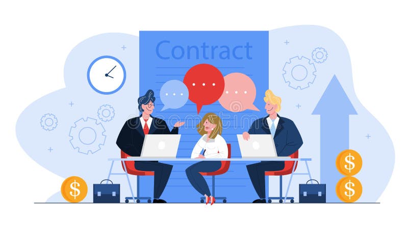 Contract Concept. Official Agreement, Idea of Partnership Stock Vector ... Contract Concept. Official Agreement, Idea of Partnership Stock Vector ...