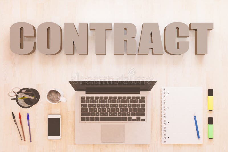 Contract stock illustration. Illustration of lawyer - 117461207