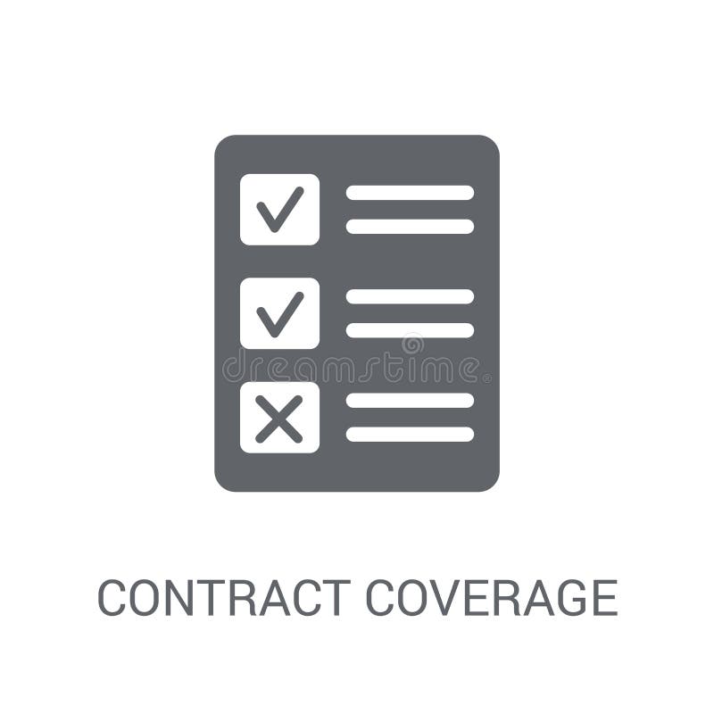 Contract Coverage Icon. Trendy Contract Coverage Logo Concept on Stock ...