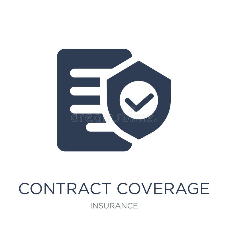 Contract Coverage Icon. Trendy Modern Flat Linear Vector Contract ...