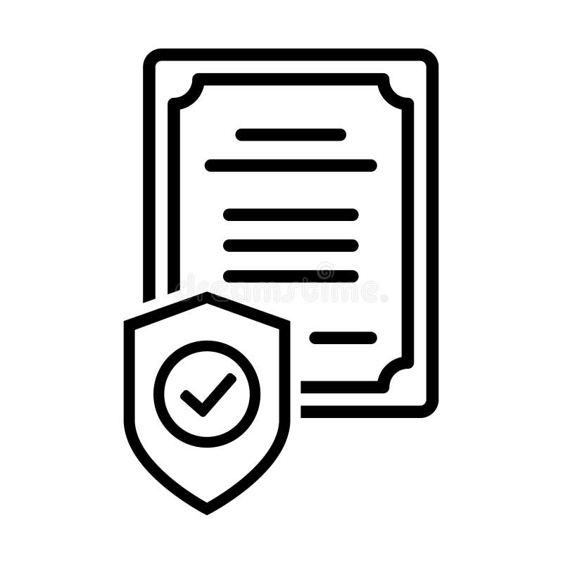 Contract Coverage Icon. Trendy Modern Flat Linear Vector Contract ...