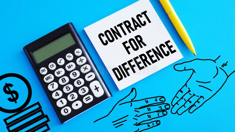 Contract for Difference CFD is Shown Using the Text Stock Photo - Image ...
