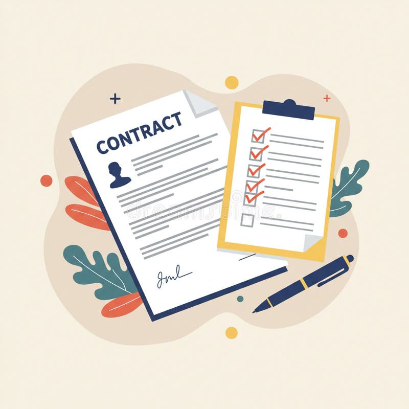 Contract Items Stock Illustrations – 1,277 Contract Items Stock ...