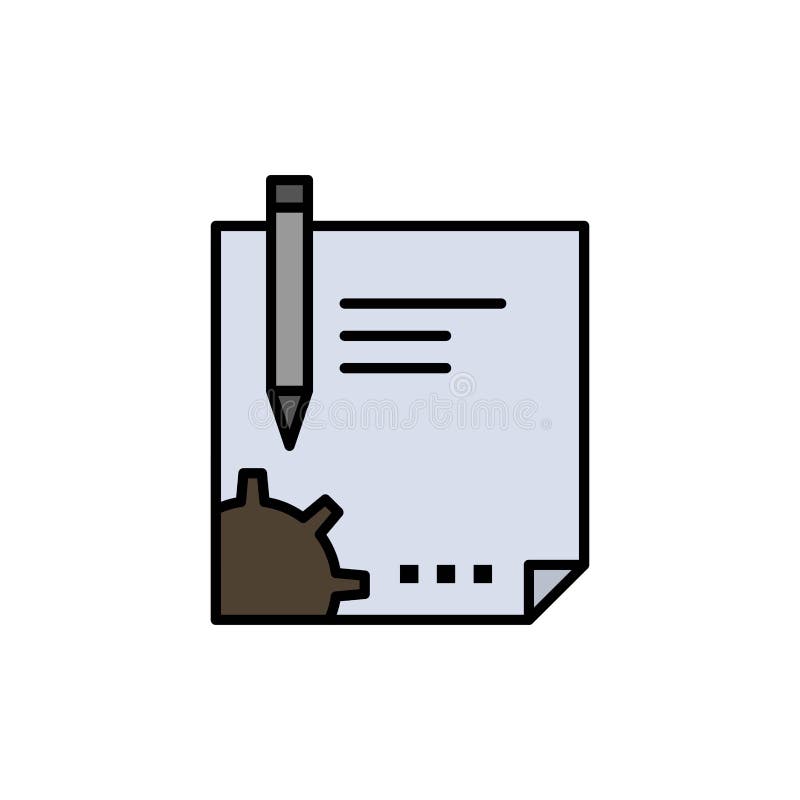 Contract, Document, File, Page, Paper, Sign, Signing Flat Color Icon ...