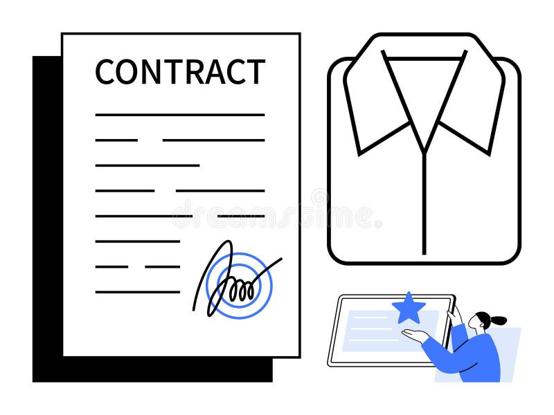Formal Business Contract Document Stock Illustrations – 2,658 Formal ...