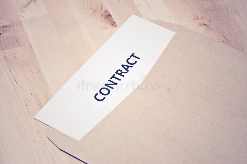 Contract Documents and Document Envelope : Business Concept Stock Image ...