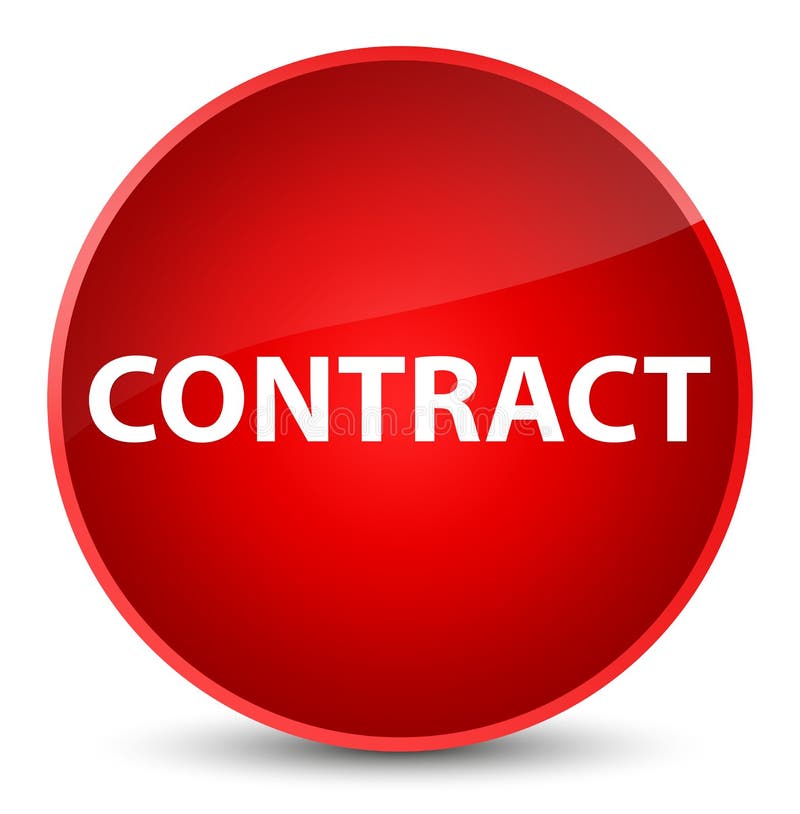 Contract Elegant Red Round Button Stock Illustration - Illustration of ...