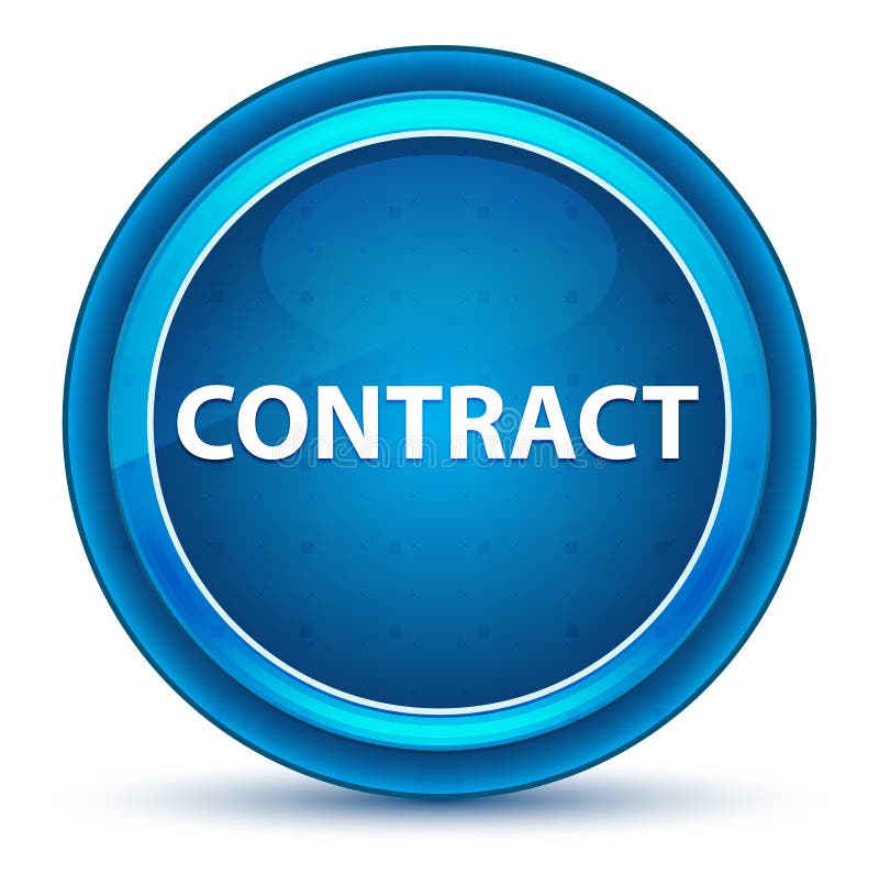 Contract Eyeball Blue Round Button Stock Illustration - Illustration of ...