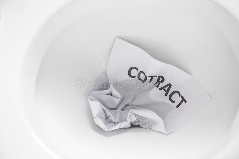 Contract flush away stock photo. Image of paperwork, file - 44092056