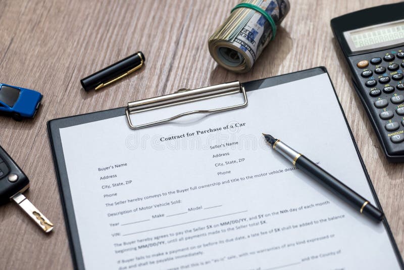 Contract Form with Key, Money Stock Image - Image of agreement, money ...