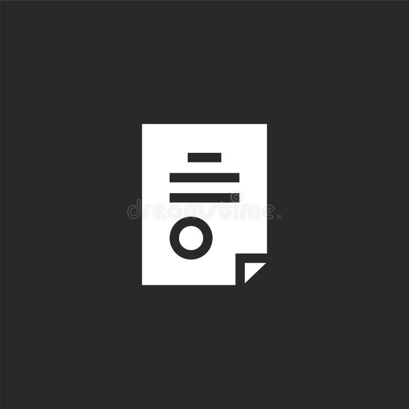 Contract Icon. Filled Contract Icon for Website Design and Mobile, App ...