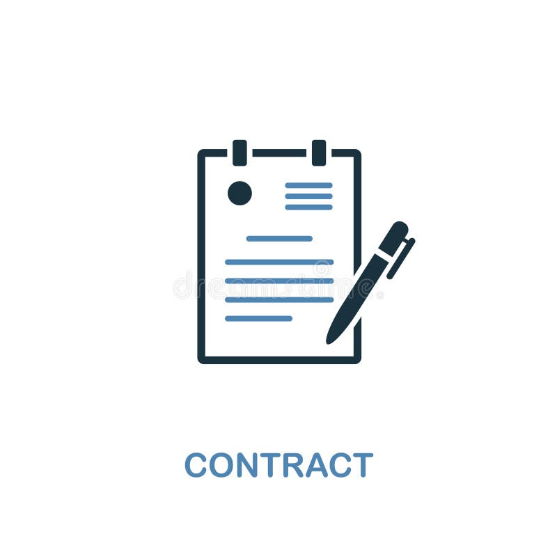 Contract Icon. Pixel Perfect. Monochrome Contract Icon Symbol from ...