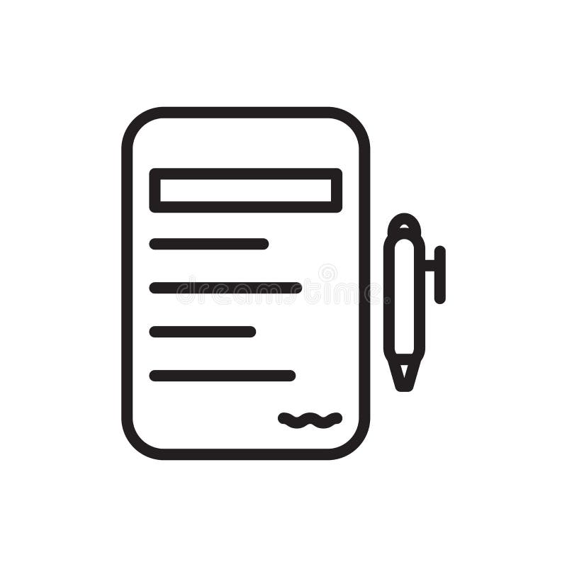 Contract Icon Vector Sign And Symbol Isolated On White Background ...