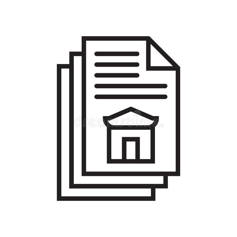 Contract Icon Vector Sign and Symbol Isolated on White Background ...