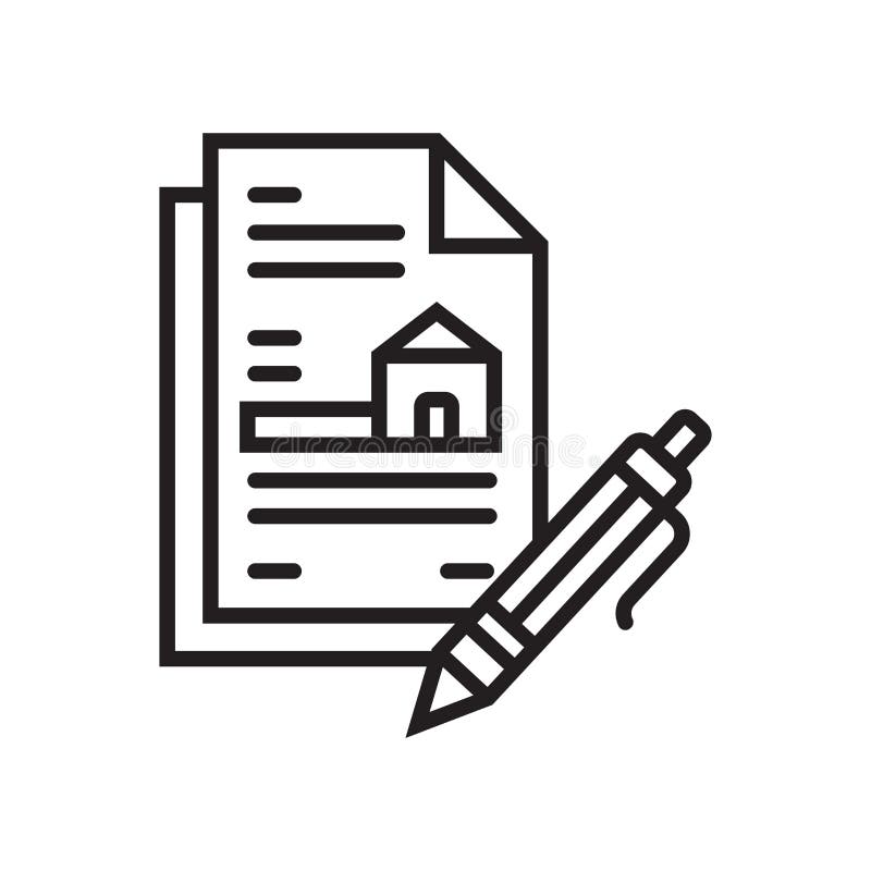 Contract Icon Vector Sign and Symbol Isolated on White Background ...