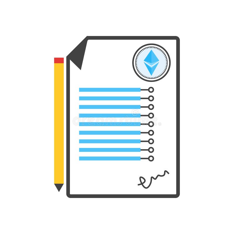 Contract Icon Vector Sign and Symbol Isolated on White Background ...