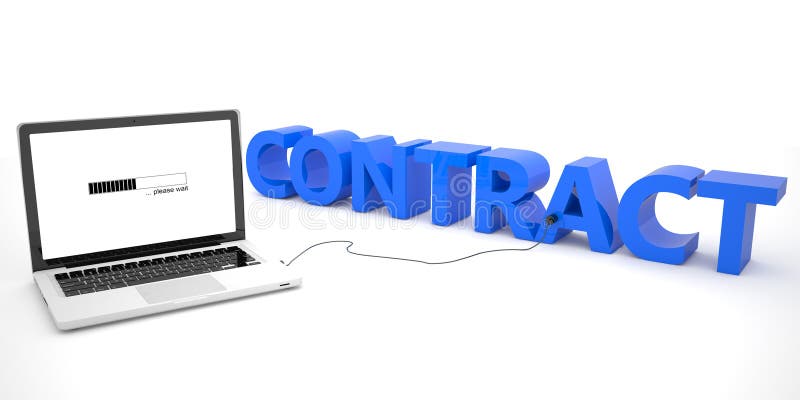 Contract stock illustration. Illustration of lawyer, bank - 45769370