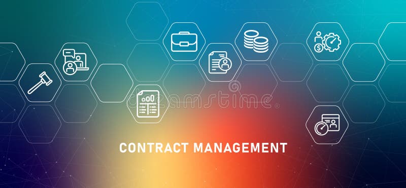 Contract Management Agreement Document Gradient Header Employment and ...