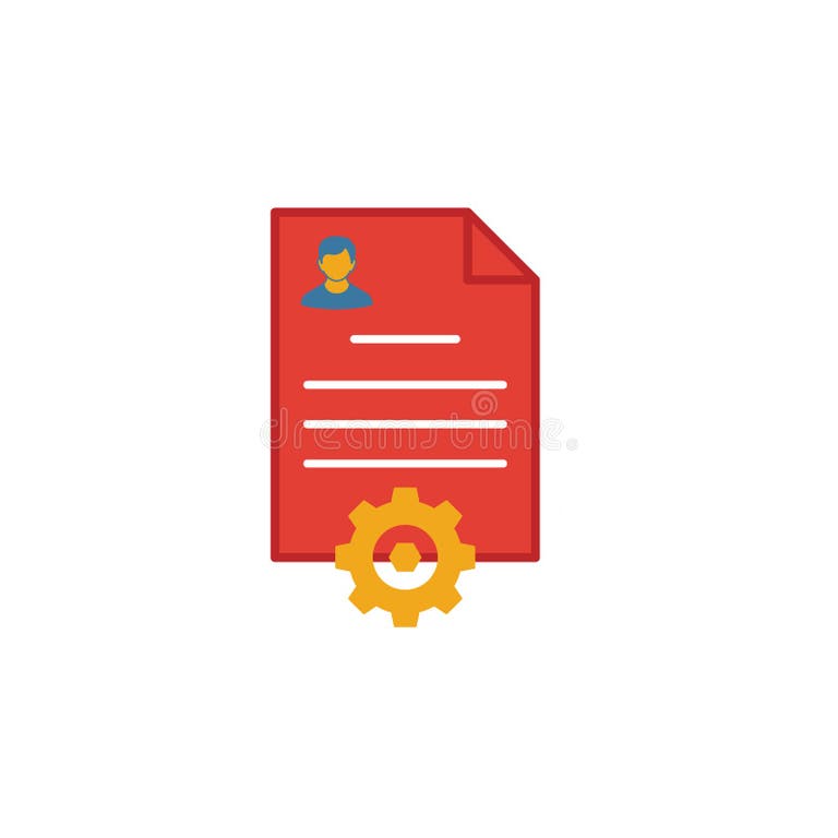 Contract Management Icon. Simple Flat Element from Crm Collection Stock ...