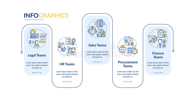 Contract Management Software Users Vector Infographic Template Stock ...