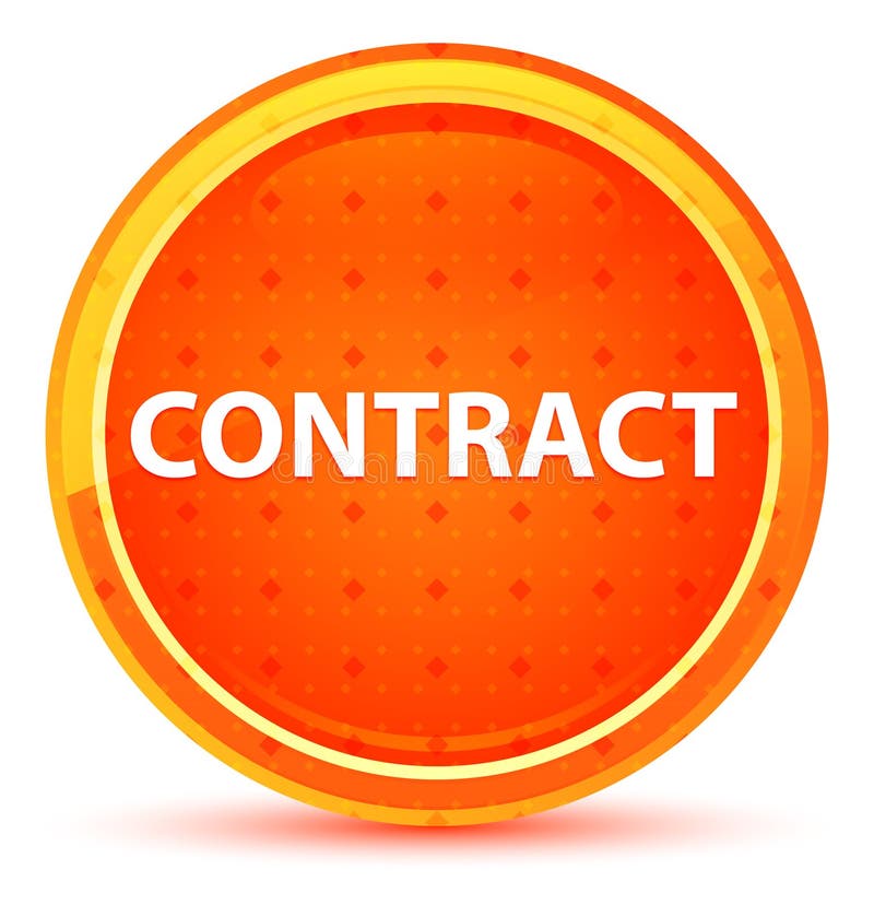 Contract Natural Orange Round Button Stock Illustration - Illustration ...