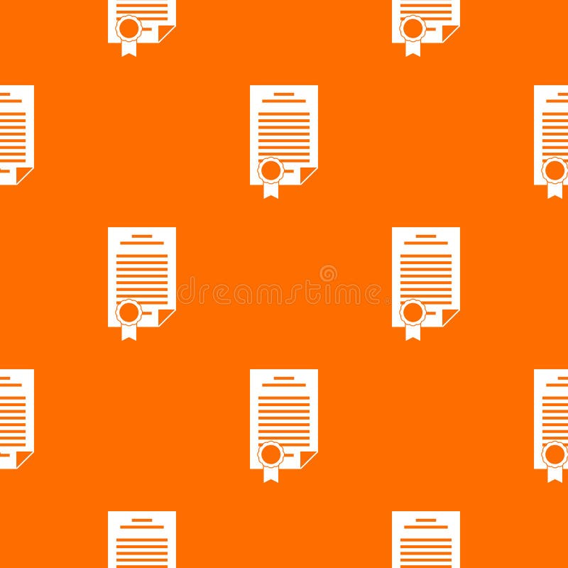 Contract Pattern Seamless Black Stock Vector - Illustration of document ...