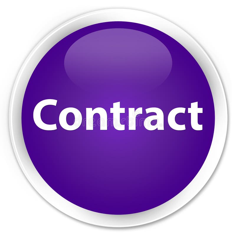 Contract Premium Purple Round Button Stock Illustration - Illustration ...