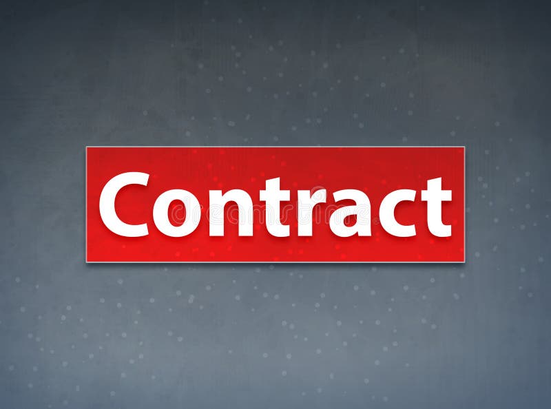 Contract Red Banner Abstract Background Stock Illustration ...