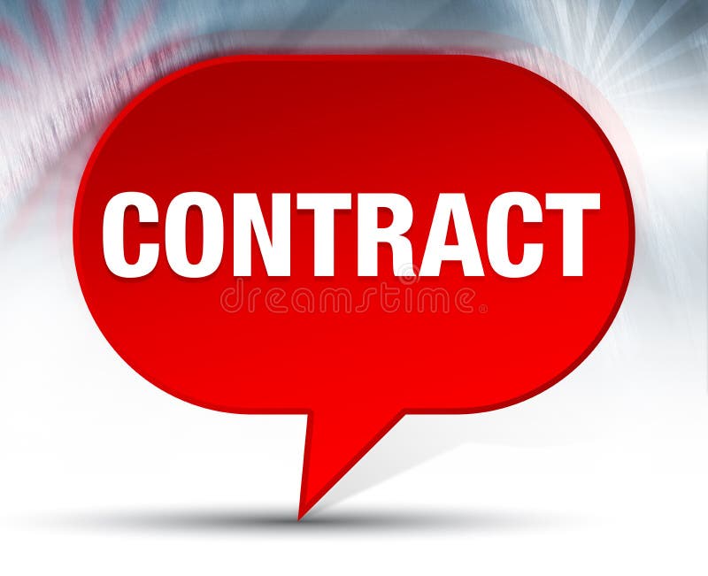 Contract Red Bubble Background Stock Illustration - Illustration of ...