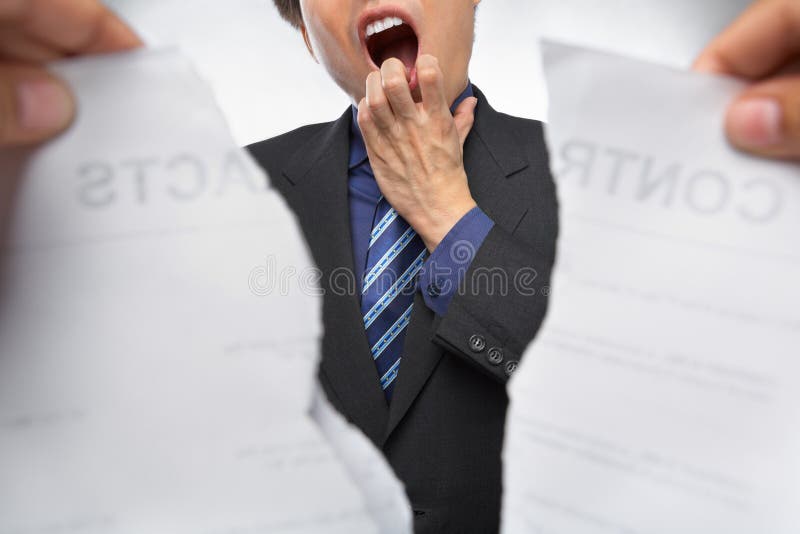 Contract Refusal or Rejection Stock Photo - Image of rejection ...