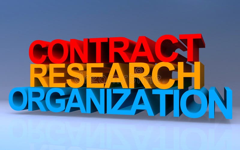 Contract Research Organization on Blue Stock Illustration - Illustration of compliance ...