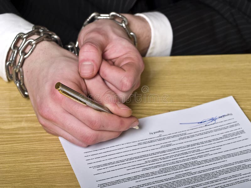 Contract signing stock photo. Image of signing, constrained - 14135862