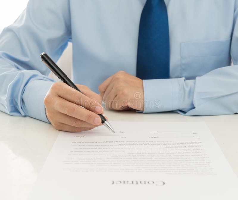 Employment Contract Signing Job Deal Recruitment Concept Stock Photo ... Employment Contract Signing Job Deal Recruitment Concept Stock Photo ...