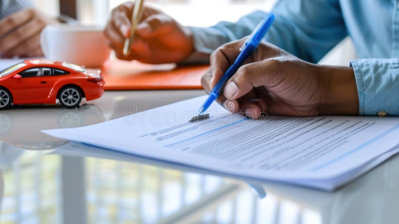 The Contract Signing Scene.AI Generated Image Stock Photo - Image of ...