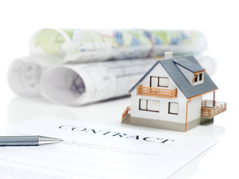 House contract stock photo. Image of sale, insurance - 43372878