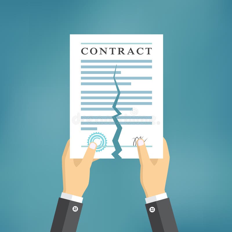 Contract Termination Stock Illustrations – 739 Contract Termination ...