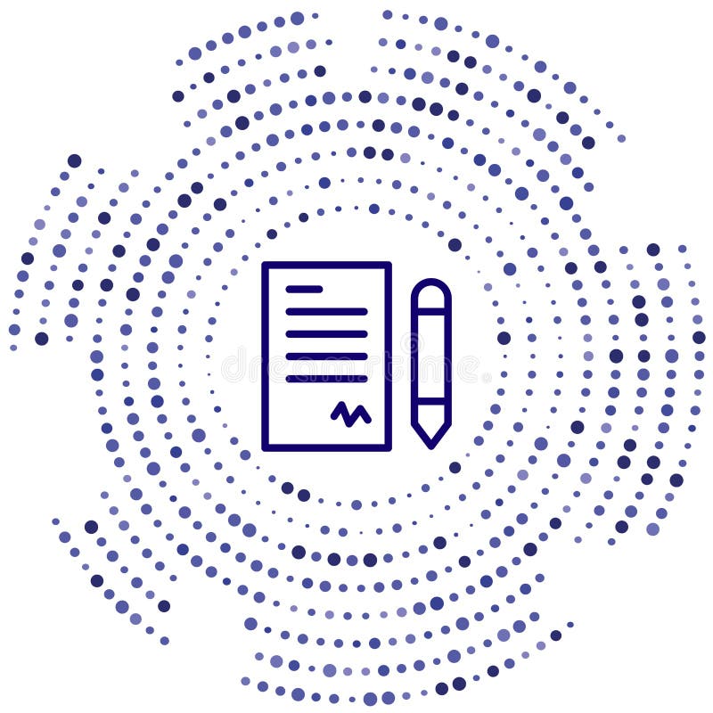 Contract Vector Icon. Contract Editable Stroke. Contract Linear Symbol ...
